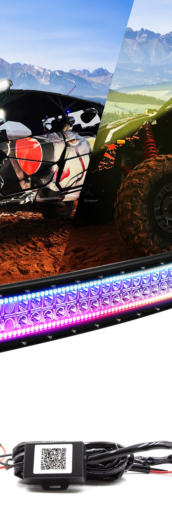 Nicoko RGB led light bar RGB work light rock light wheel light